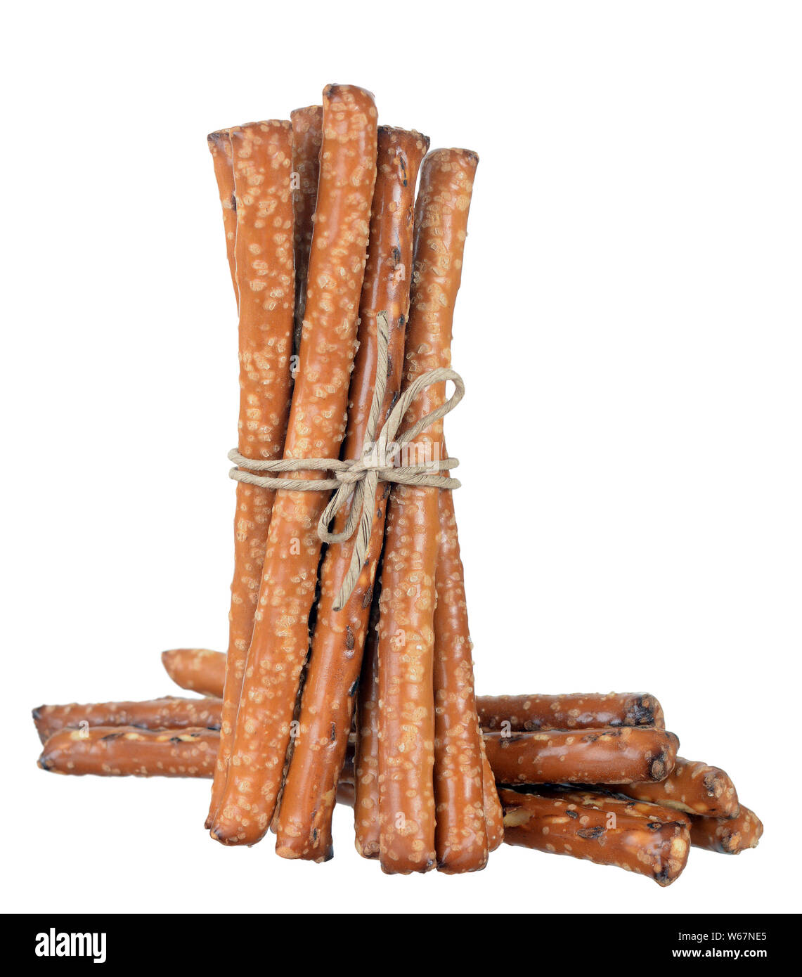 a bunch pretzel rods (stick) isolate on white background Stock Photo ...