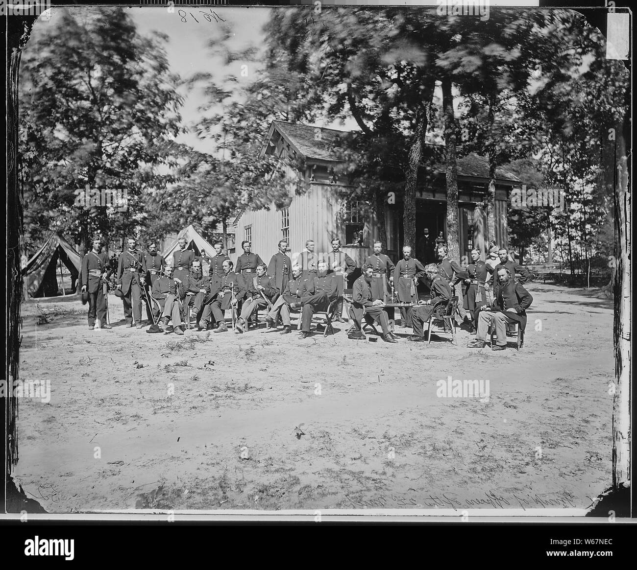 Officers of the 22nd Mich. Inf Stock Photo - Alamy