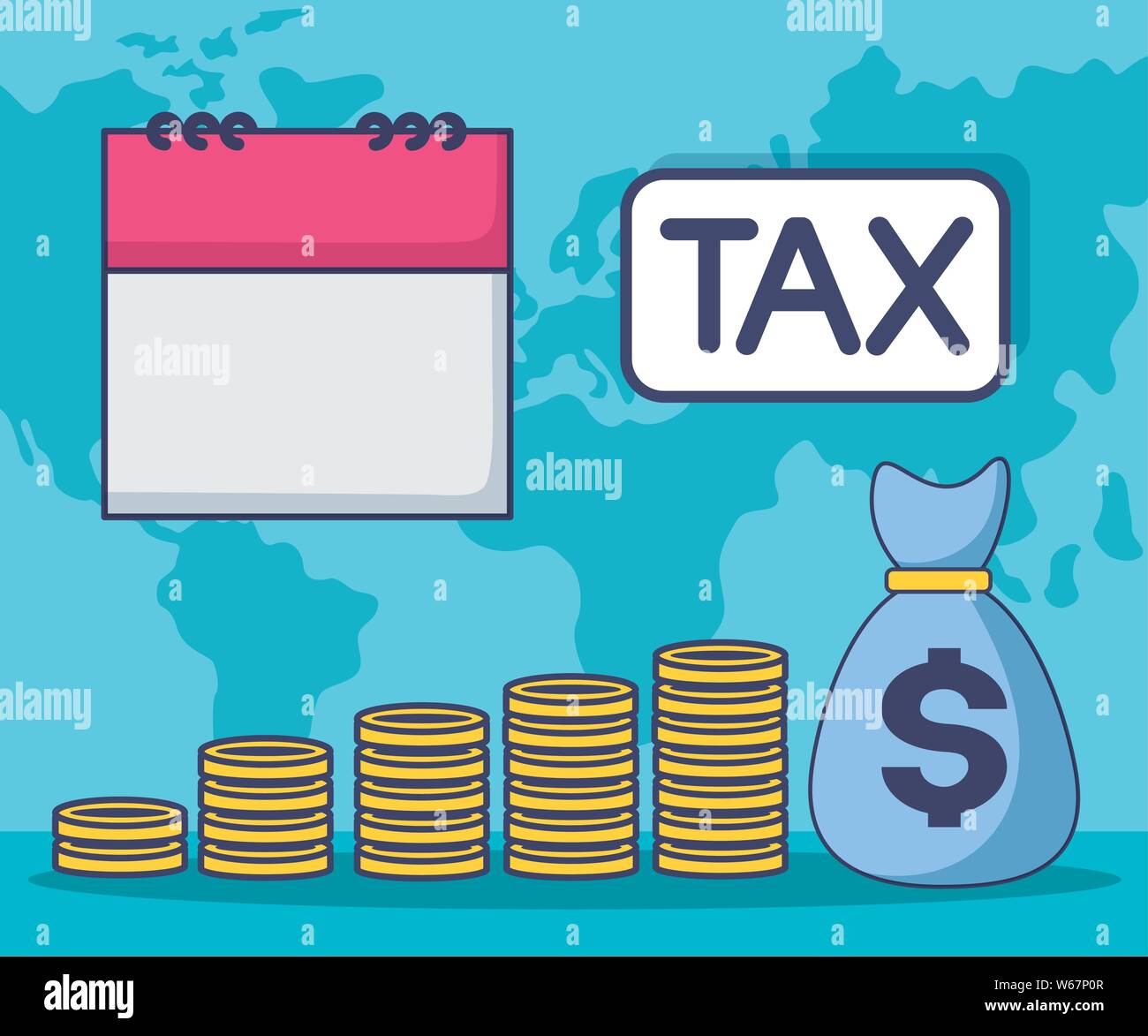 Tax and money symbol vector design Stock Vector Image & Art - Alamy