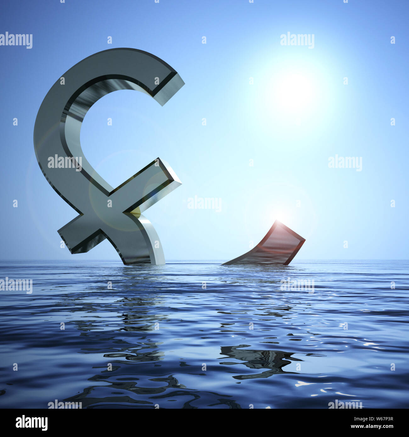 3d sterling sign hi-res stock photography and images - Alamy