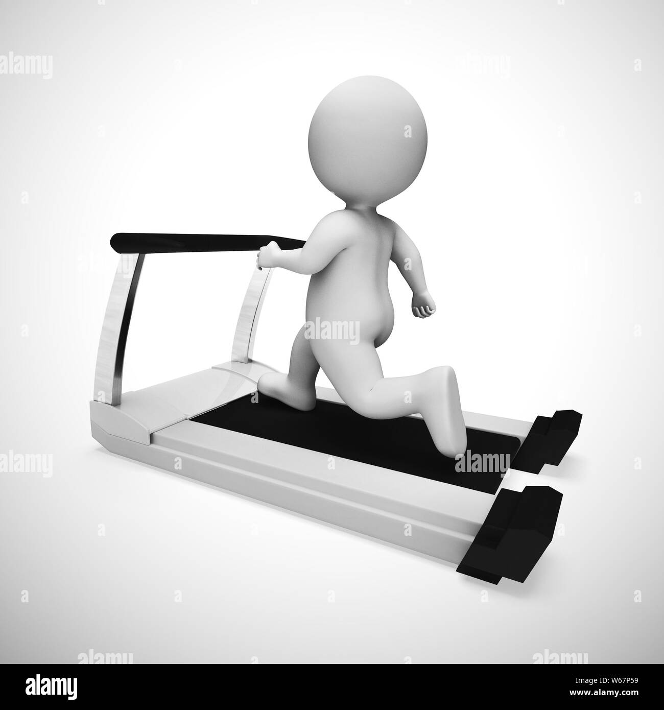 Treadmill for exercising and training at the gym. Workout equipment for ...