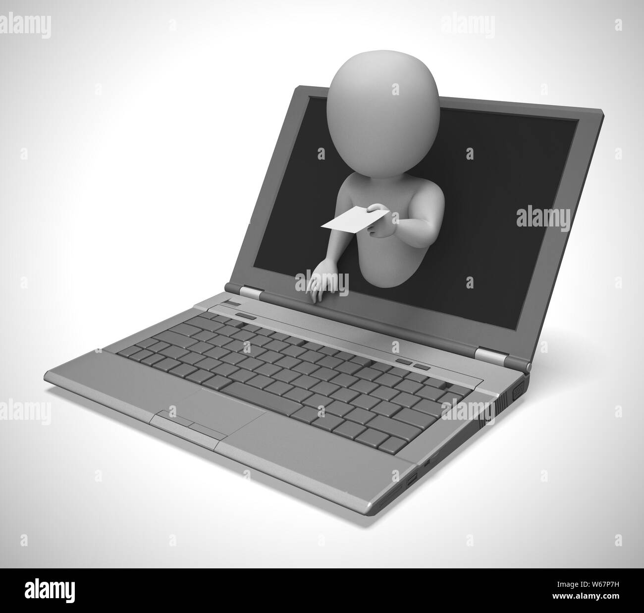 Email concept icons means electronic mail correspondence using internet ...