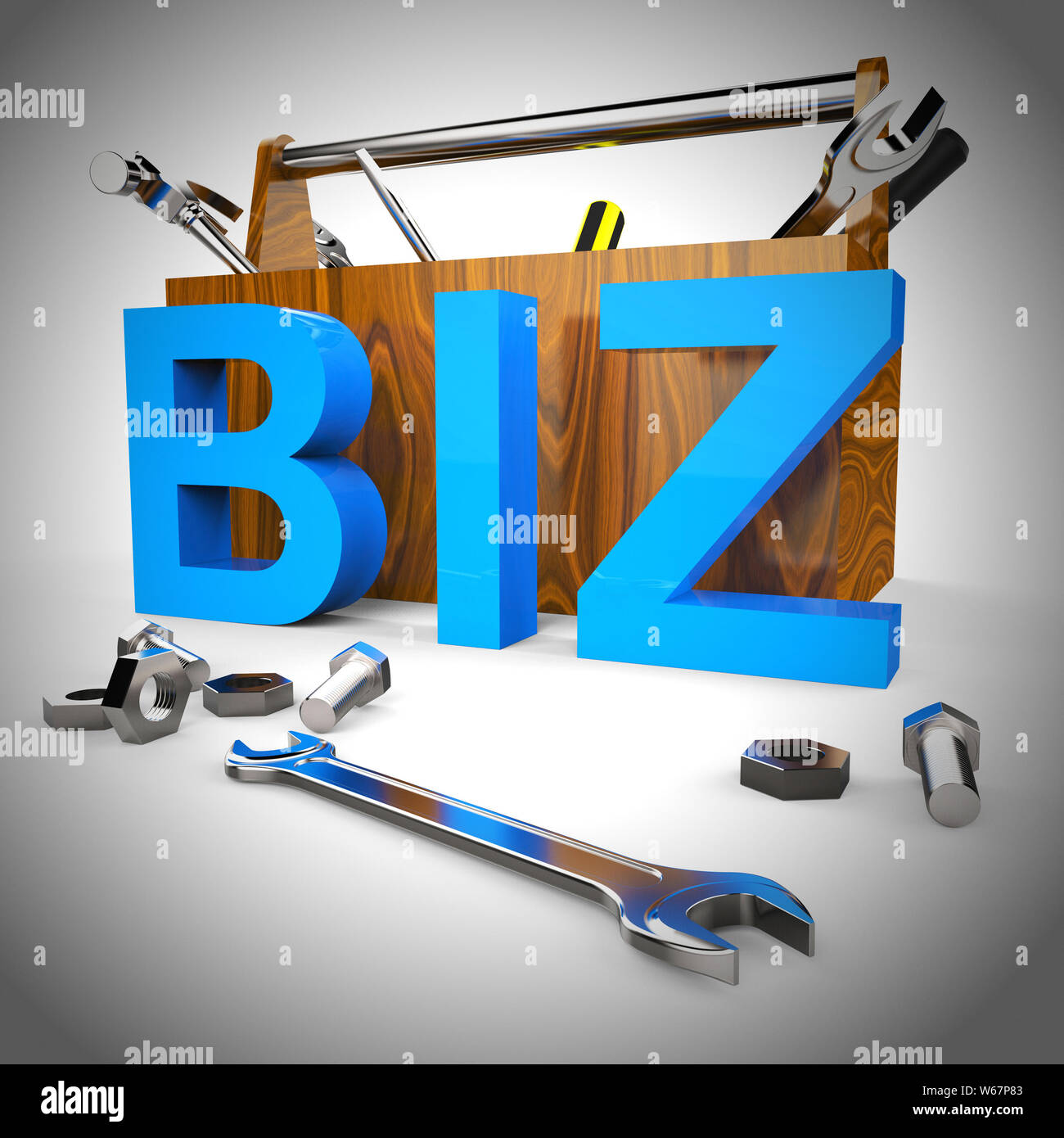 Business or biz concept icon represents trade and enterprise in a ...