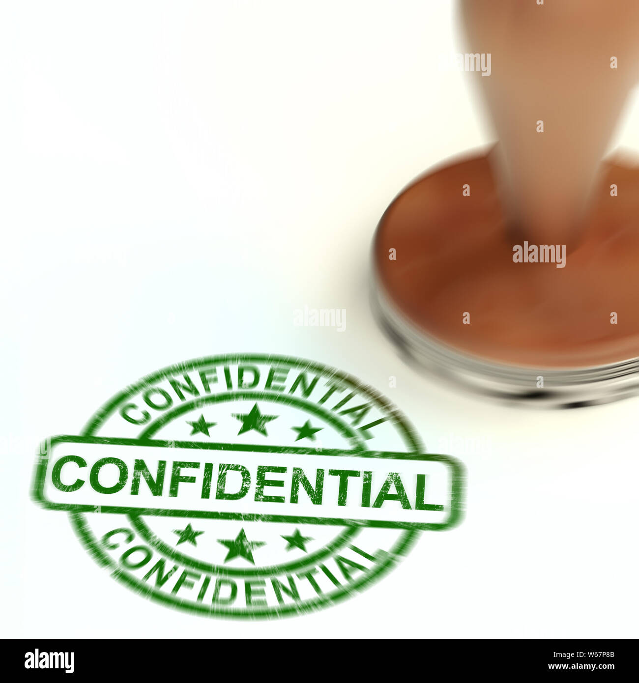 Confidential stamp concept for certifying documents as top secret. An ...