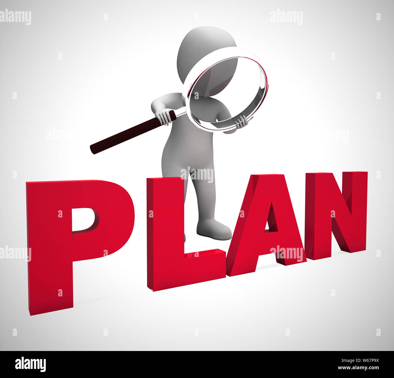 Plan concept icon means preparation and organisation of a project ...
