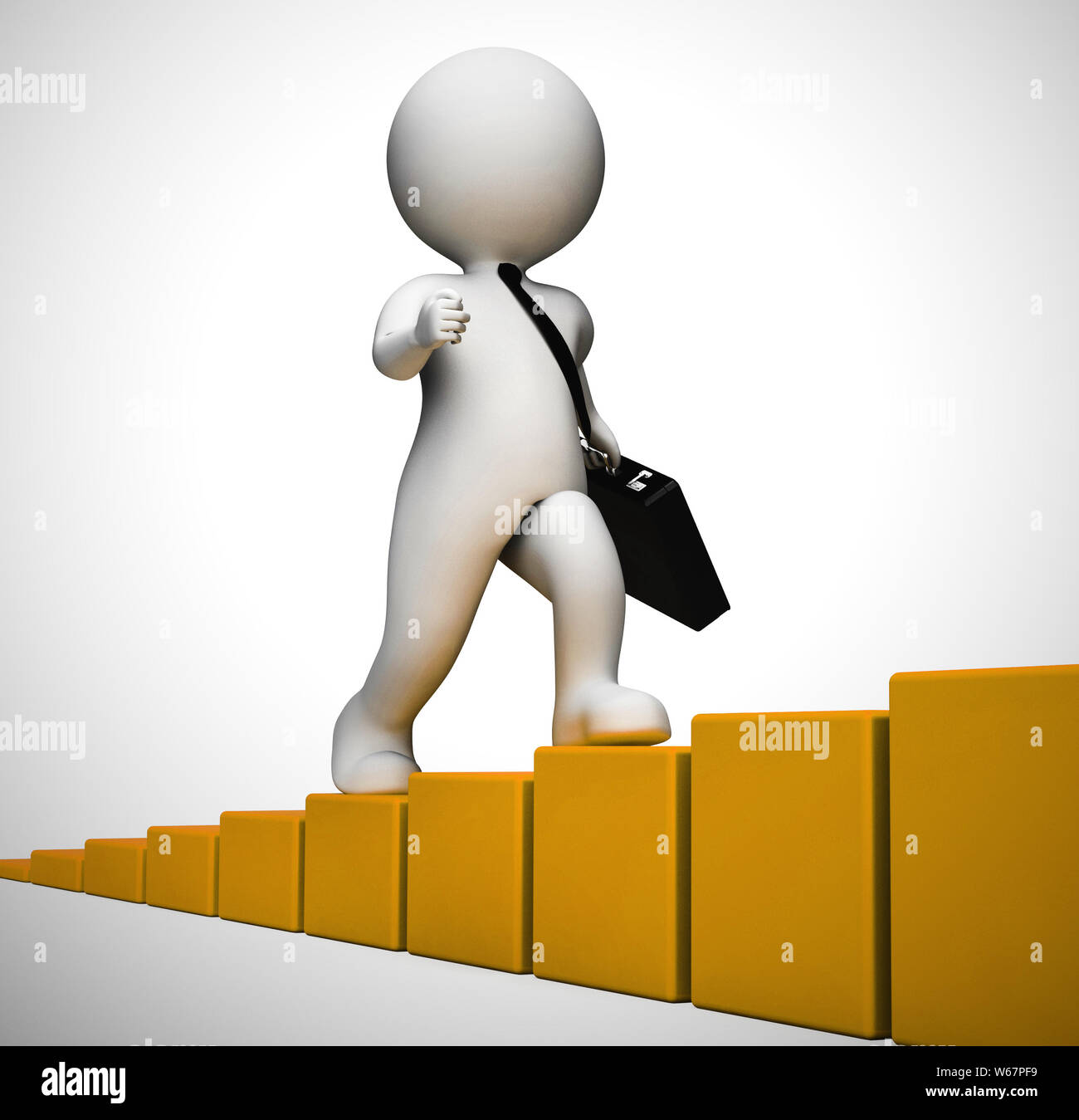 Graph going upwards means success and increased profits. Business ...