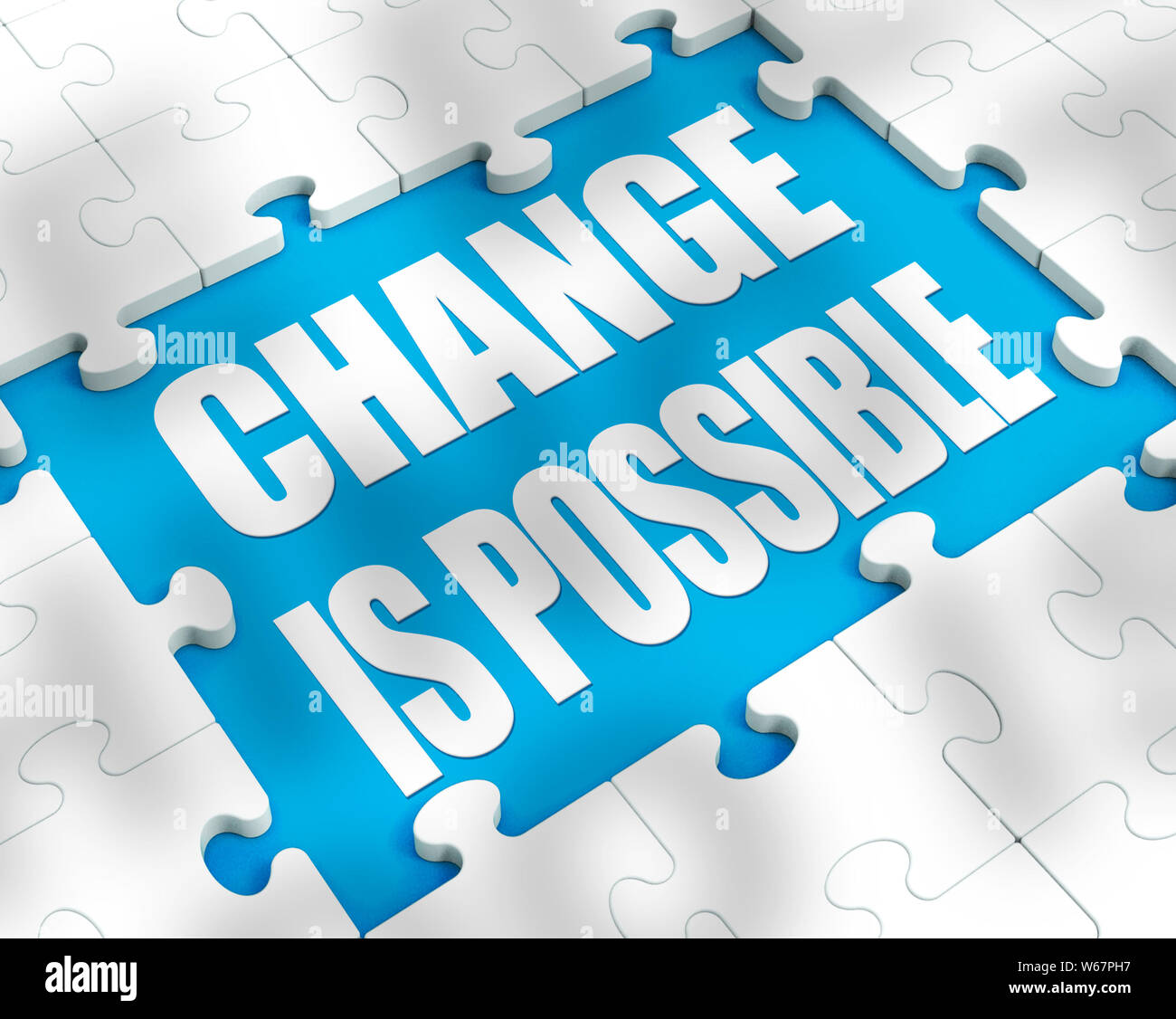 Change is possible concept means thinking positive with new habits ...
