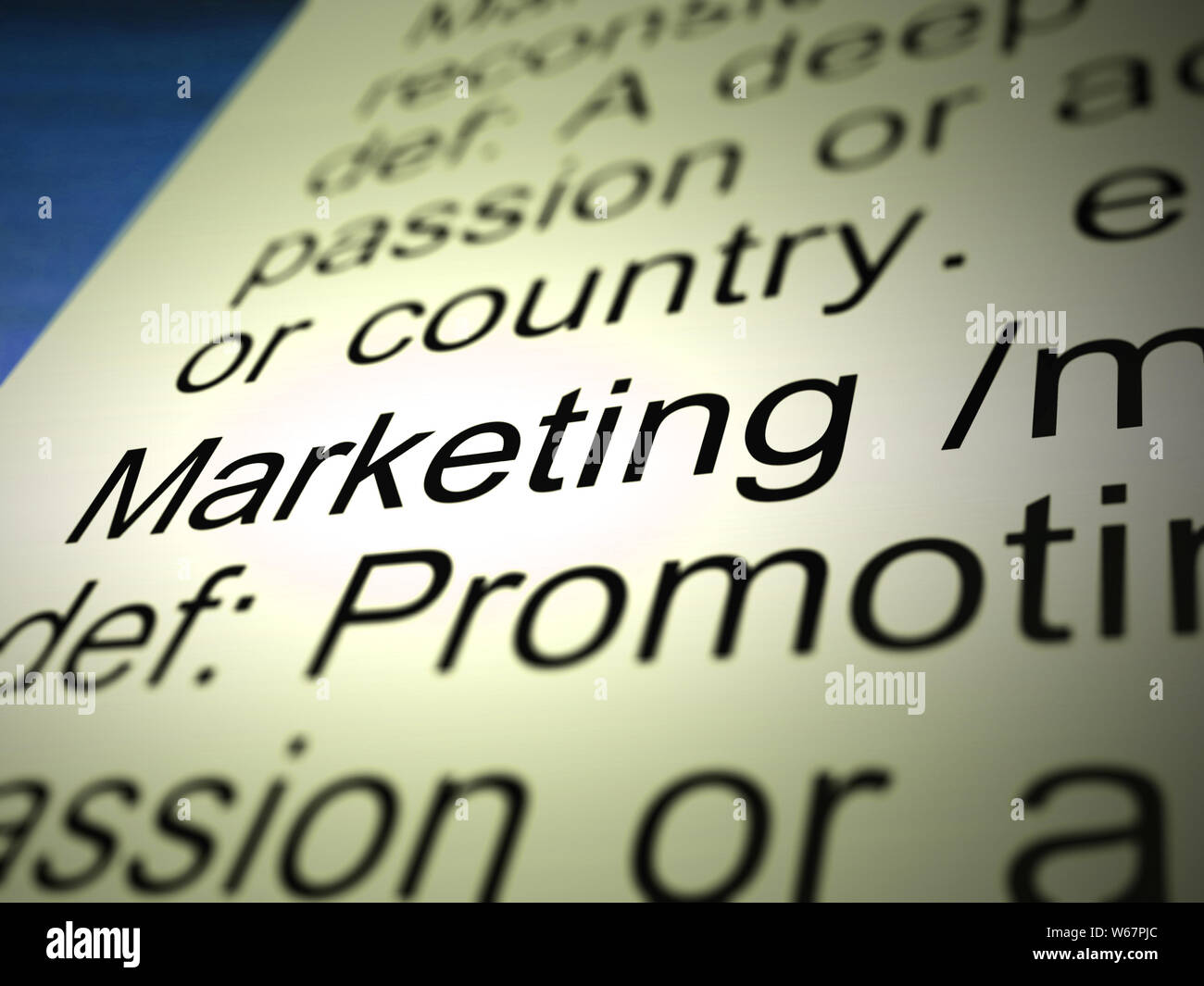Marketing concept icon means commercial promotion of products ...