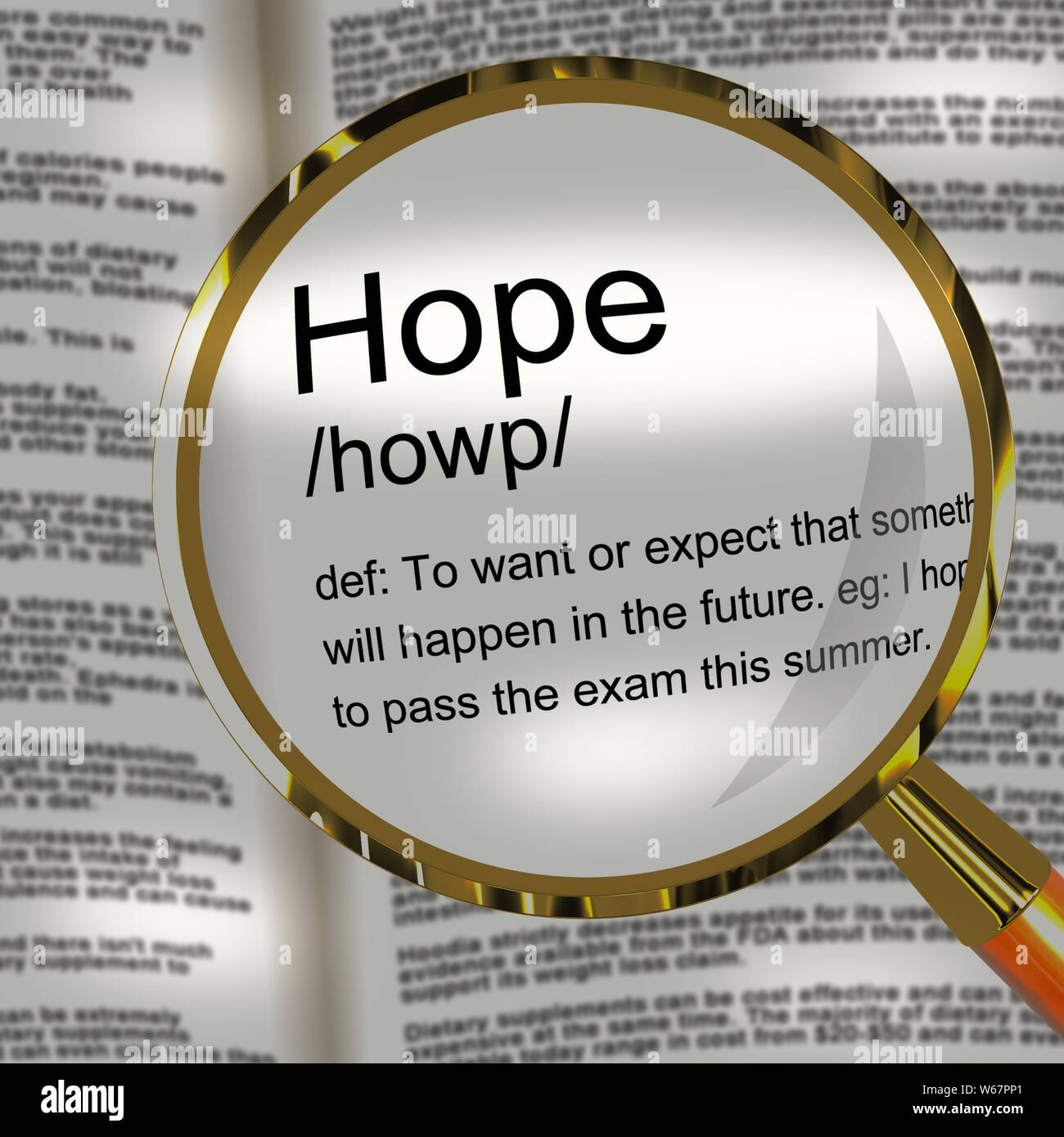 Hope concept icon means to wish or desire and anticipate. An eagerness ...