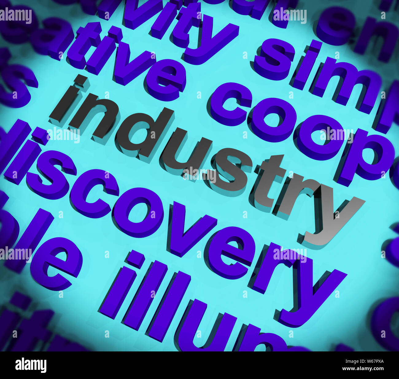 Industry concept icon means trade and manufacturing. Company production ...