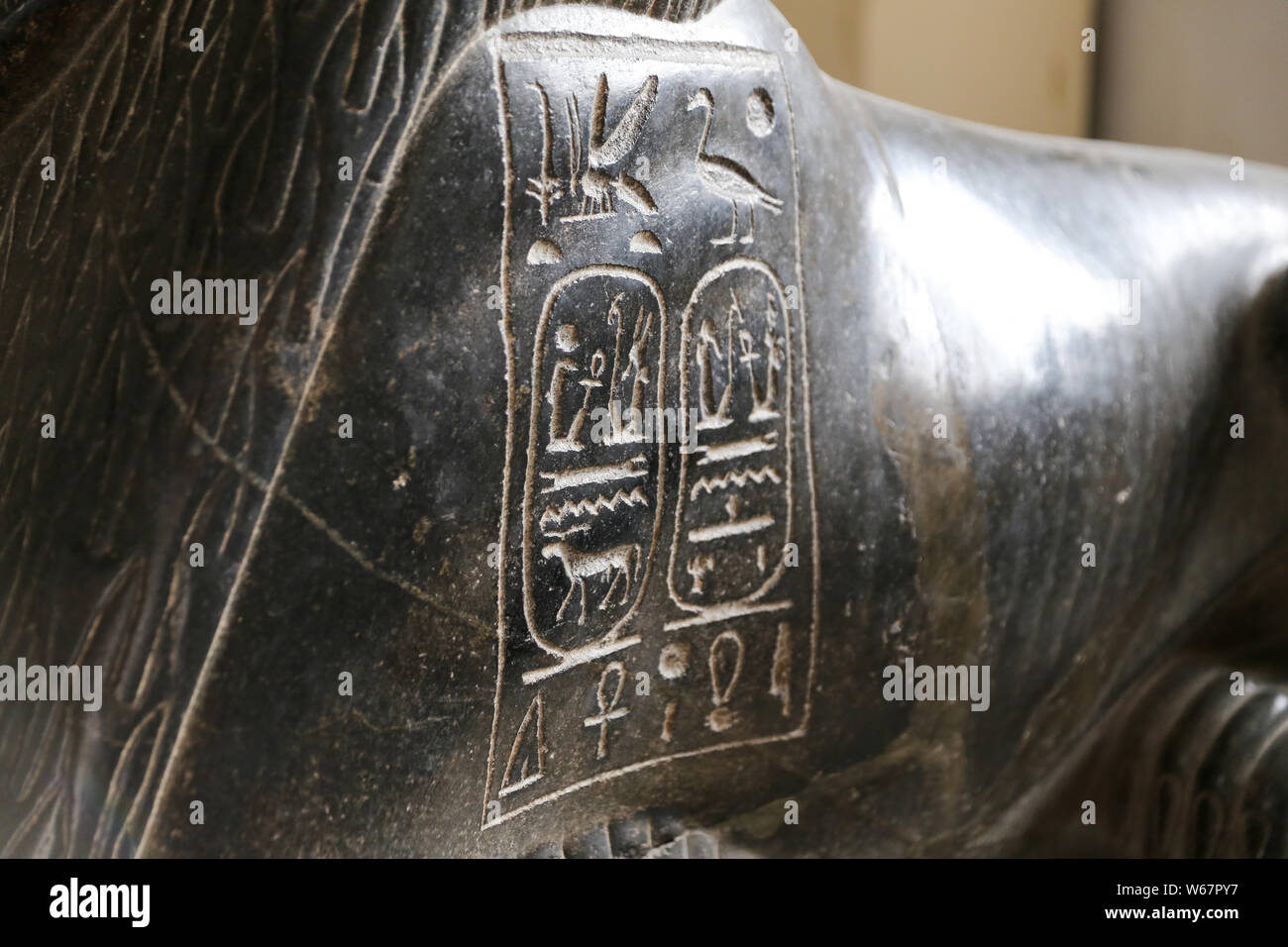 Hieroglyphics in Egyptian Museum, Cairo City, Egypt Stock Photo - Alamy
