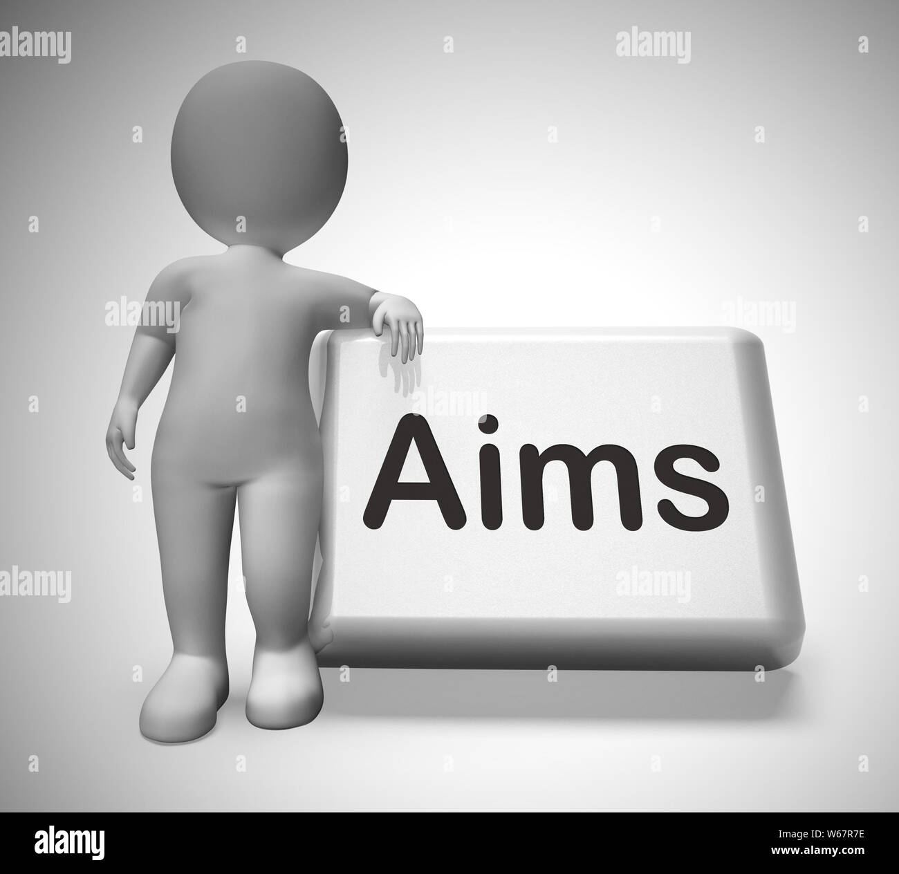 Aims and objectives concept icon depicts strategy or plan. Progress and ...