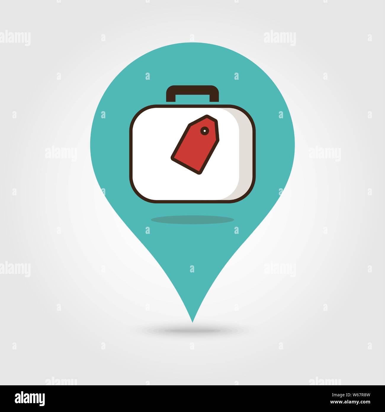 Trunk travel map Stock Vector Images - Alamy