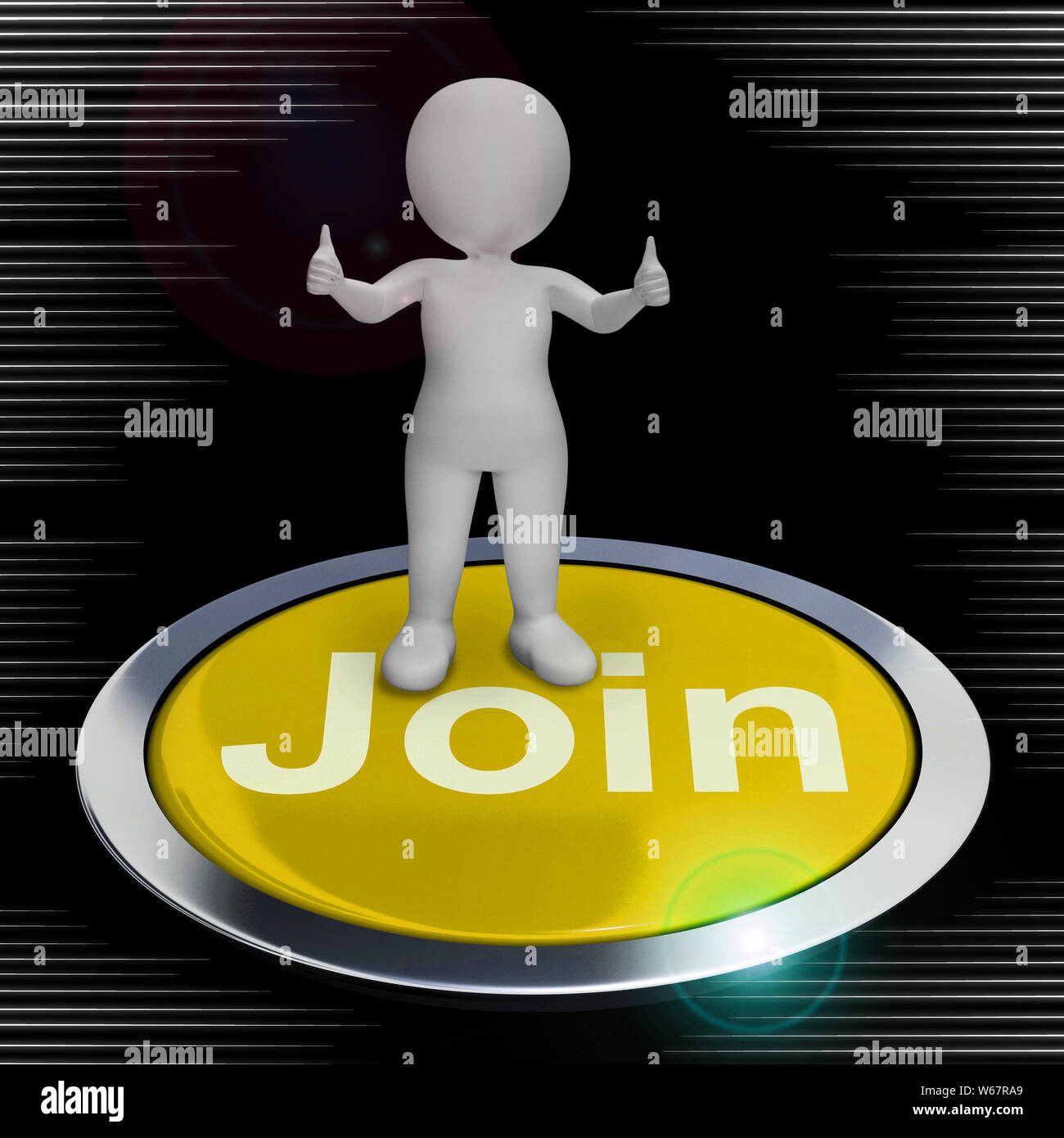 Join concept icon means registration or signing up. Enlisting and ...