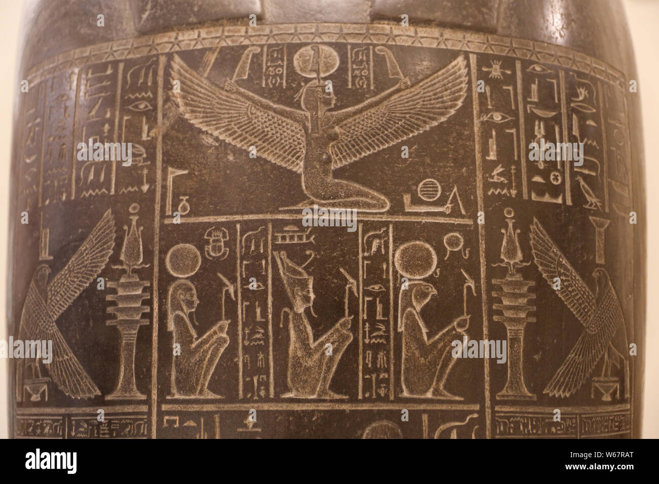 Coffin in Egyptian Museum, Cairo City, Egypt Stock Photo - Alamy