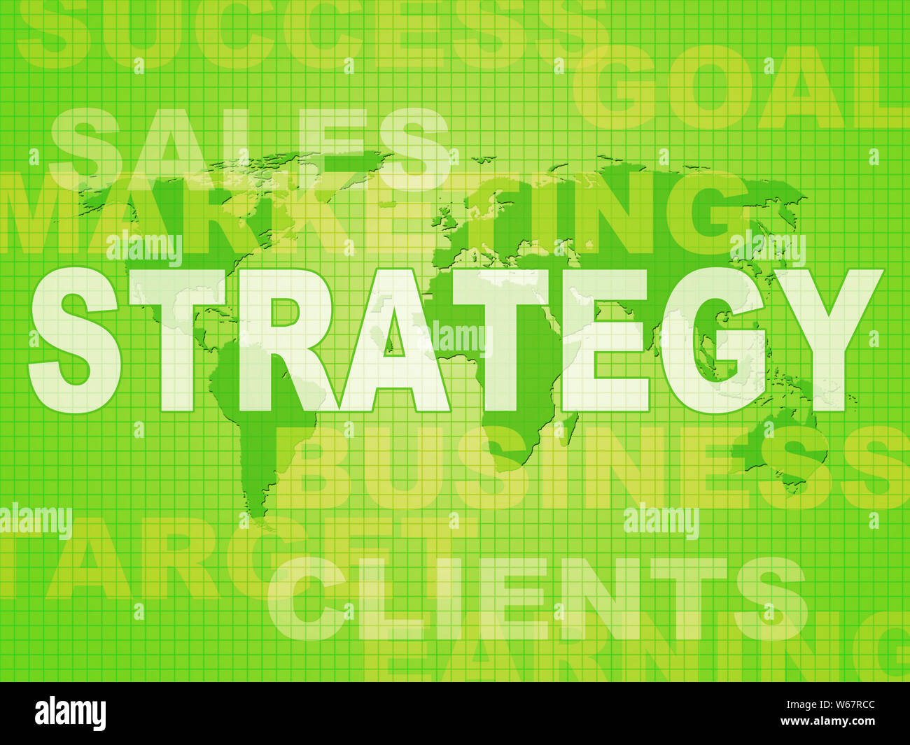 Business strategy concept icon means an overall plan of operation ...