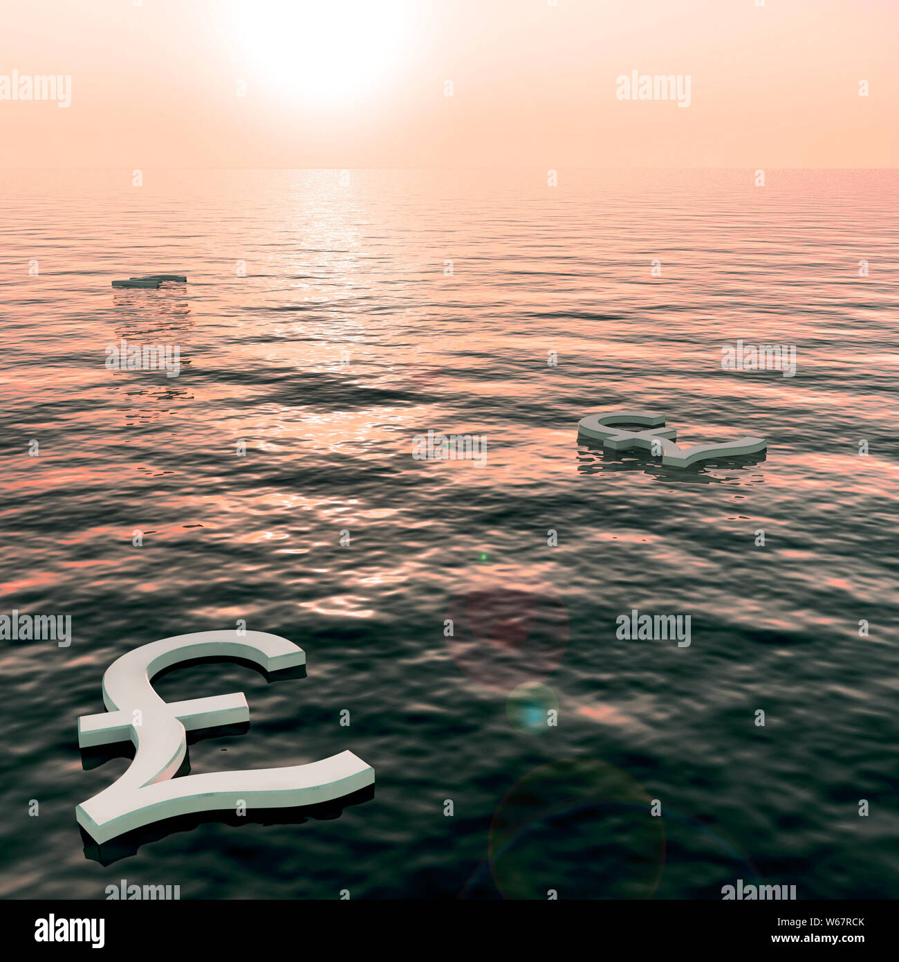 3d sterling sign hi-res stock photography and images - Alamy