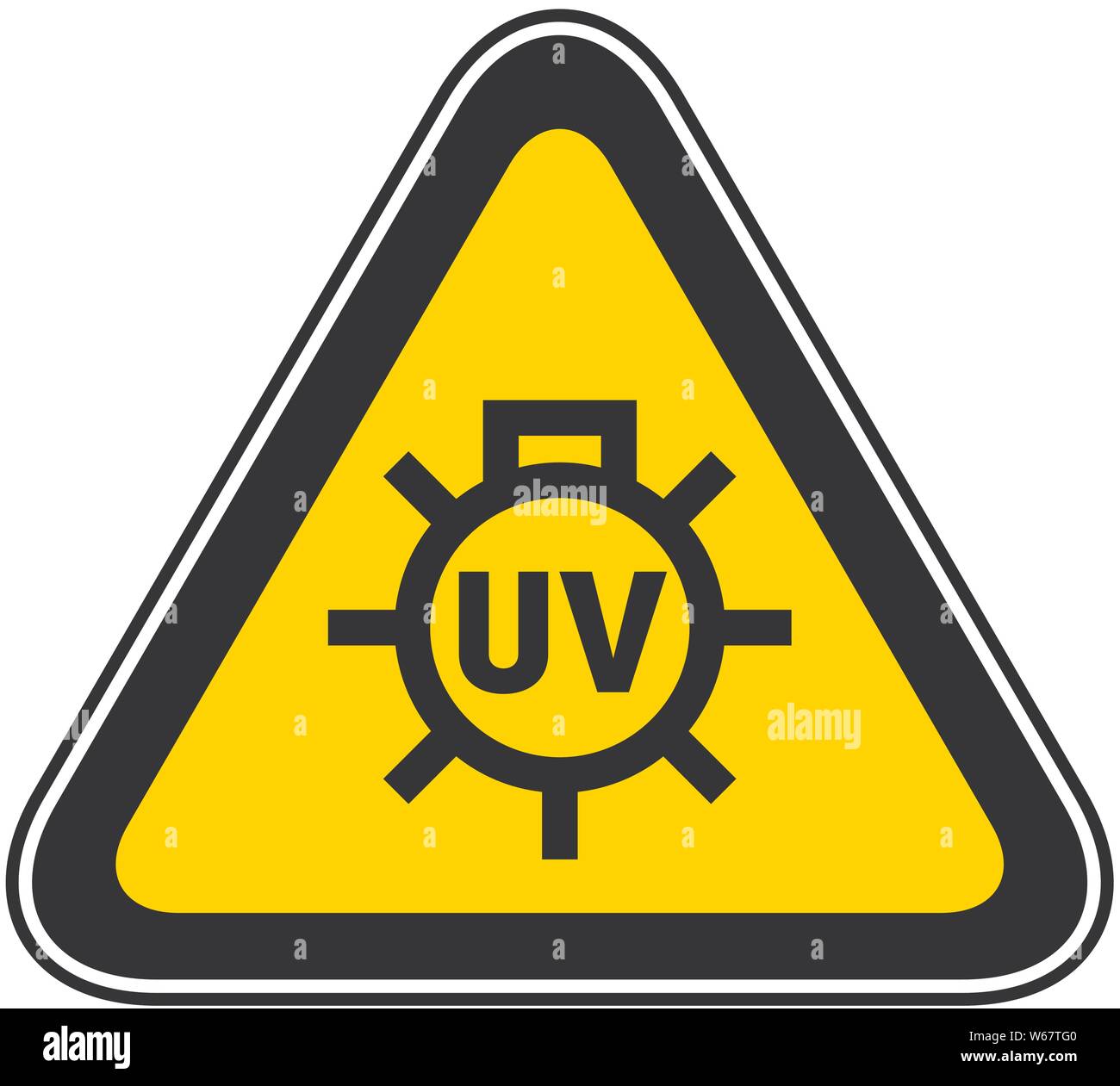 Triangular Warning Hazard Symbol Stock Vector Image & Art - Alamy