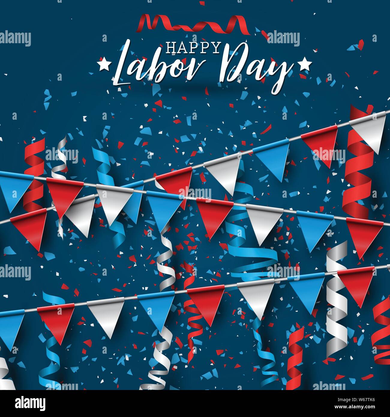 Happy Labor Day illustration. United States of America National Holiday ...