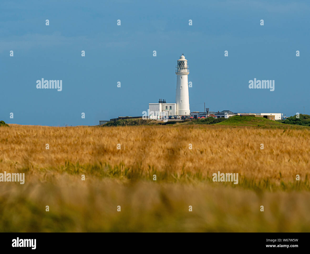 Flamborough Head Lighthouse, an active lighthouse located at ...