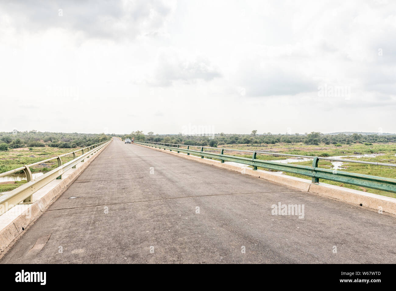 KRUGER NATIONAL PARK, SOUTH AFRICA - MAY 7, 2019: Bridge on road H1-5 ...