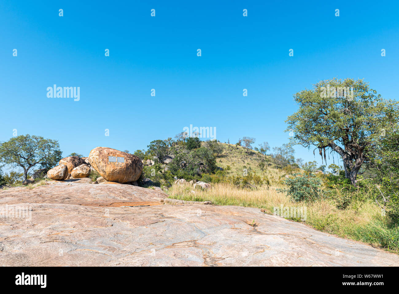 KRUGER NATIONAL PARK, SOUTH AFRICA - MAY 6, 2019: A view of the Kruger ...