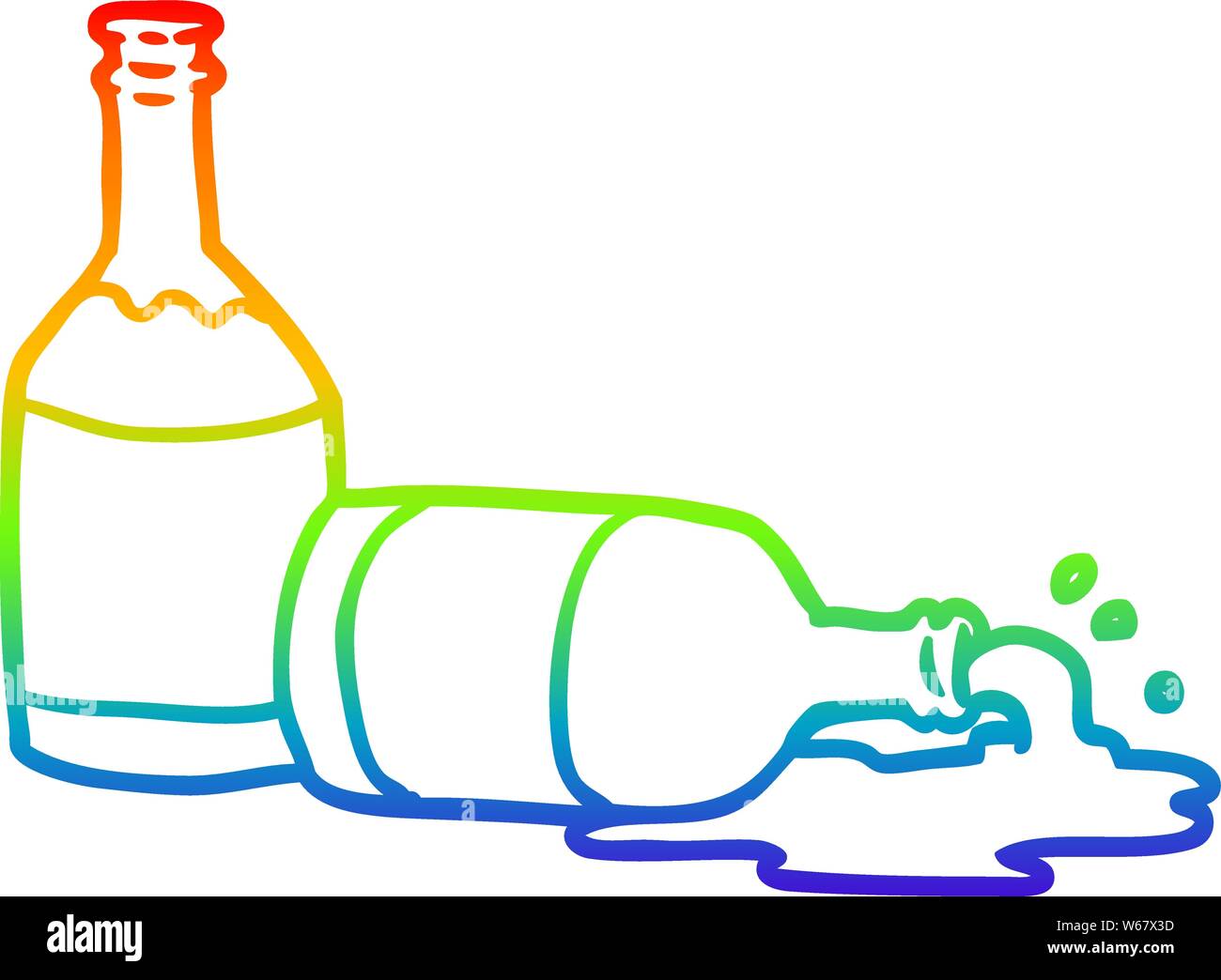Cartoon spilled beer Stock Vector Images - Alamy