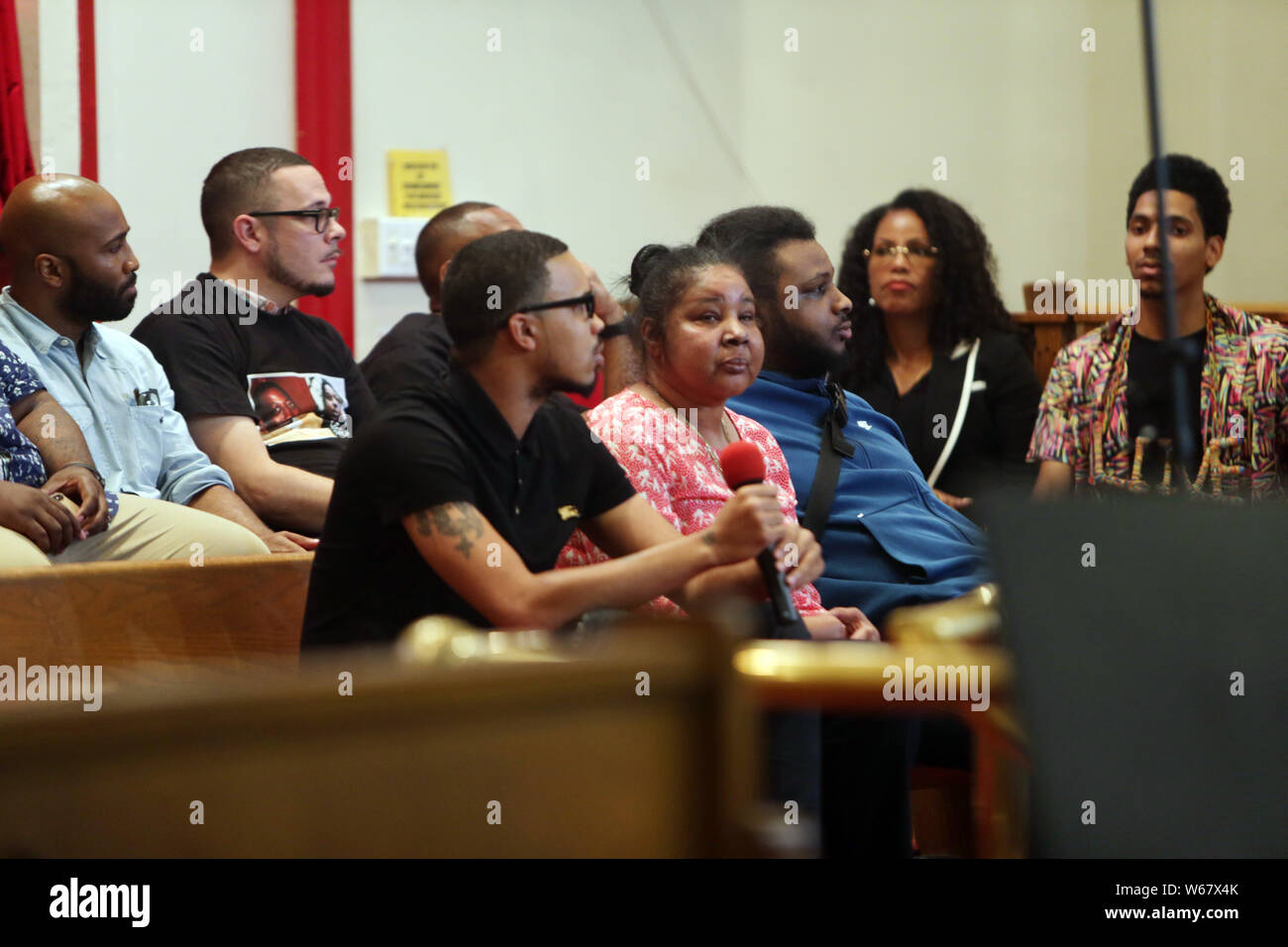 New York, New York, USA. 30th July, 2019. (L-R) Eric Garner, Jr. and ...