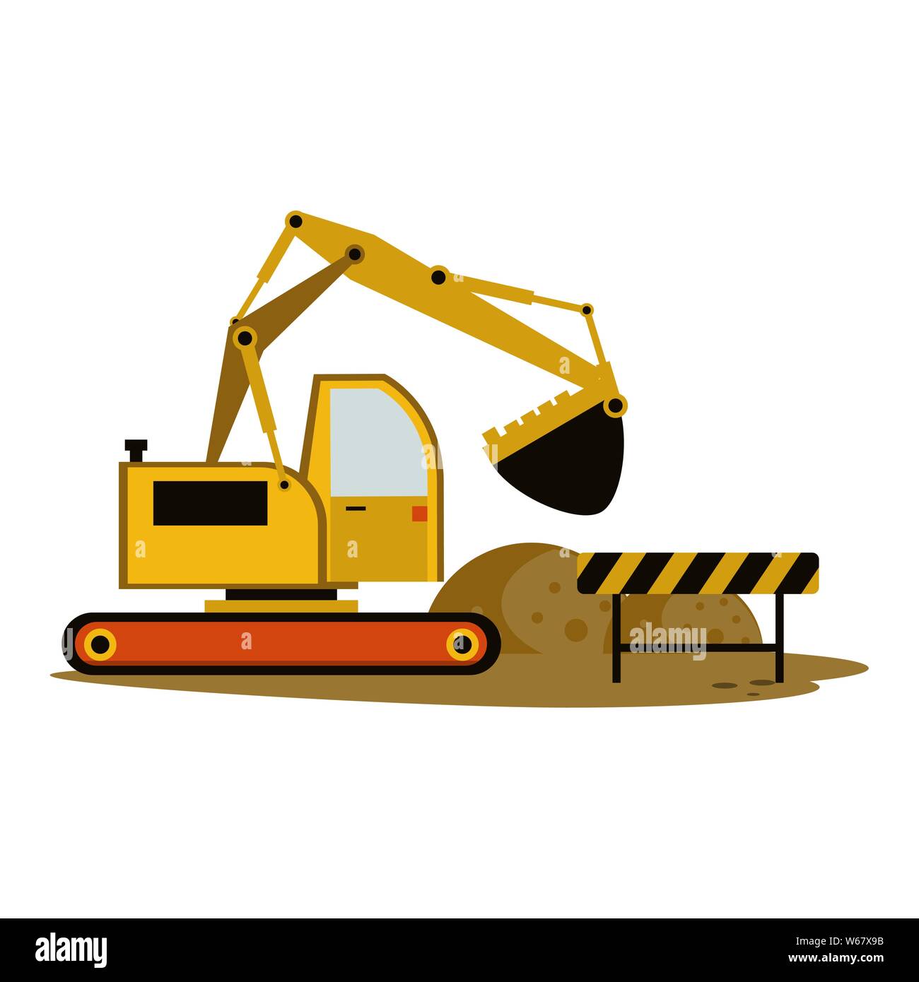 construction architectural engineering work cartoon Stock Vector Image ...