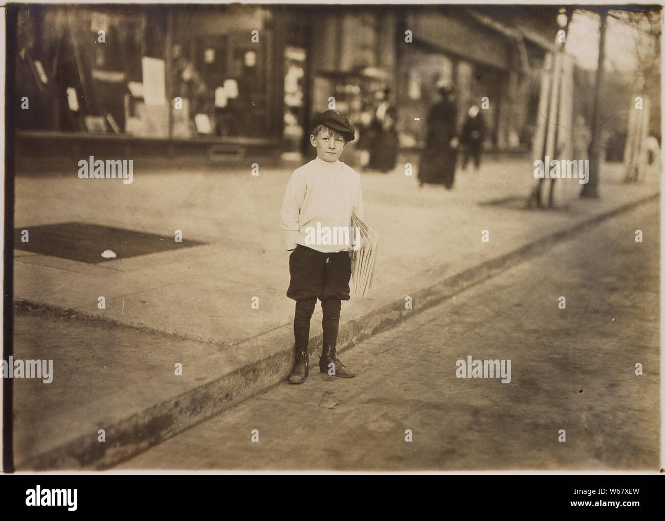 Photograph of William Lerch, 7 year old news-boy who sells for his ...