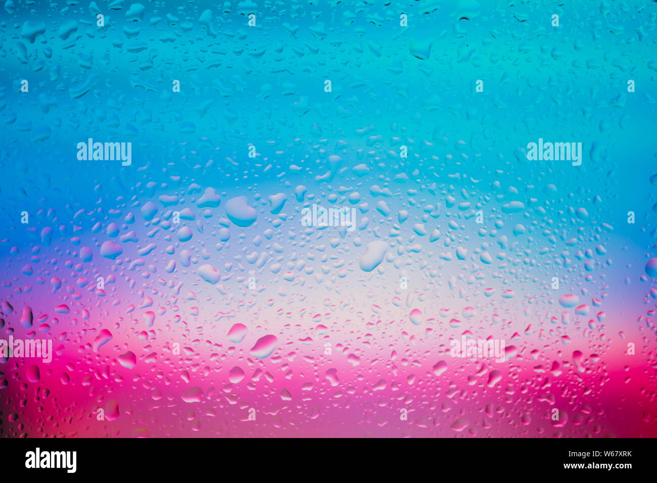 Neon lights with water drops Stock Photo - Alamy