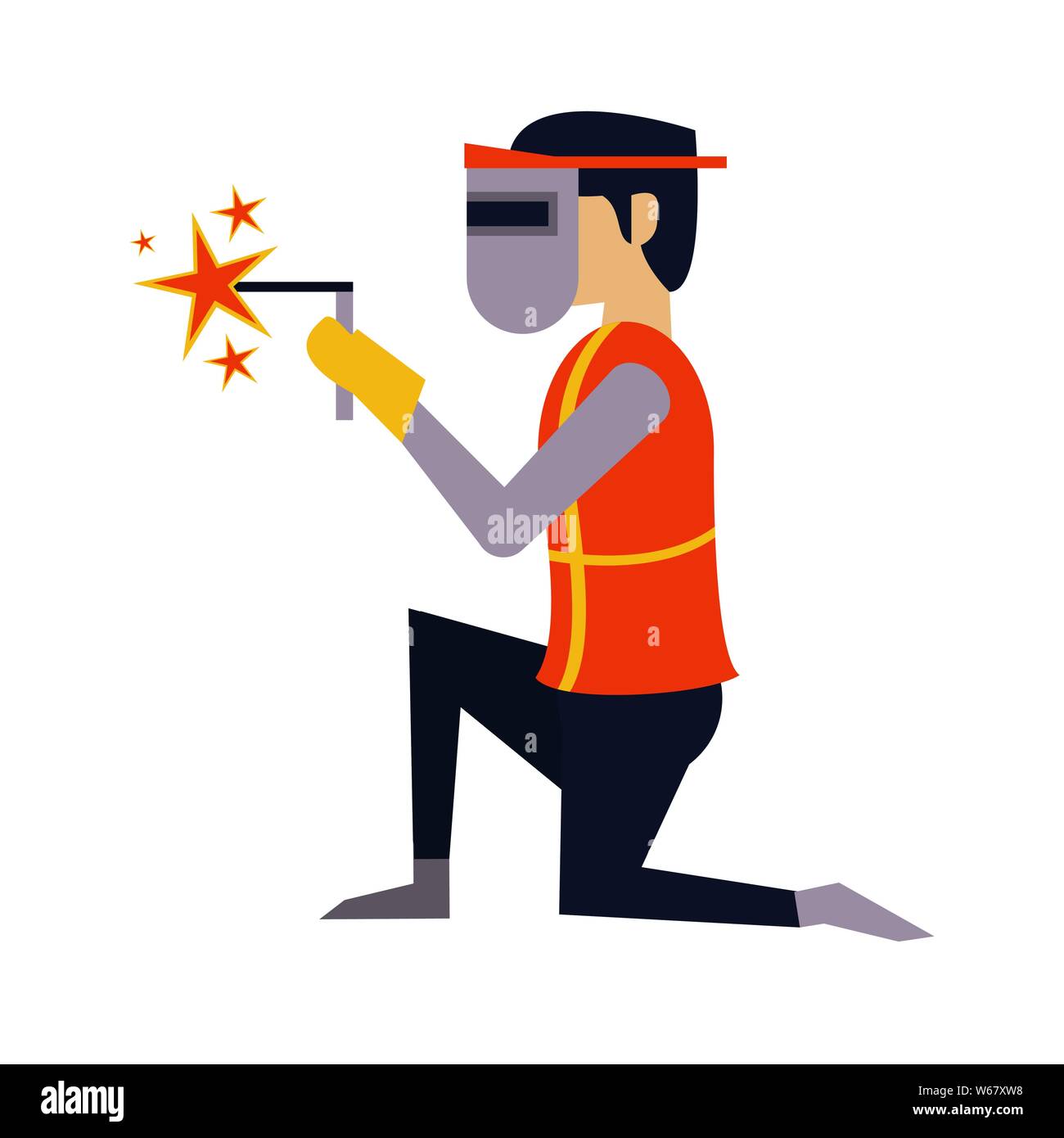 construction architectural engineering work cartoon Stock Vector Image ...