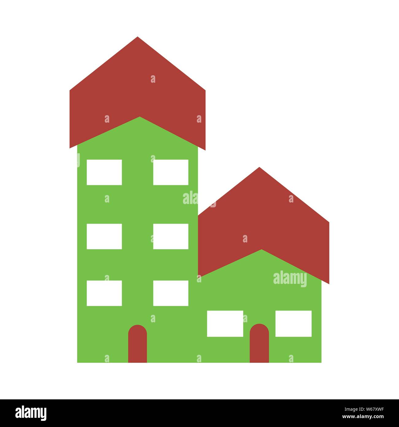 urban house residence home cartoon Stock Vector Image & Art - Alamy