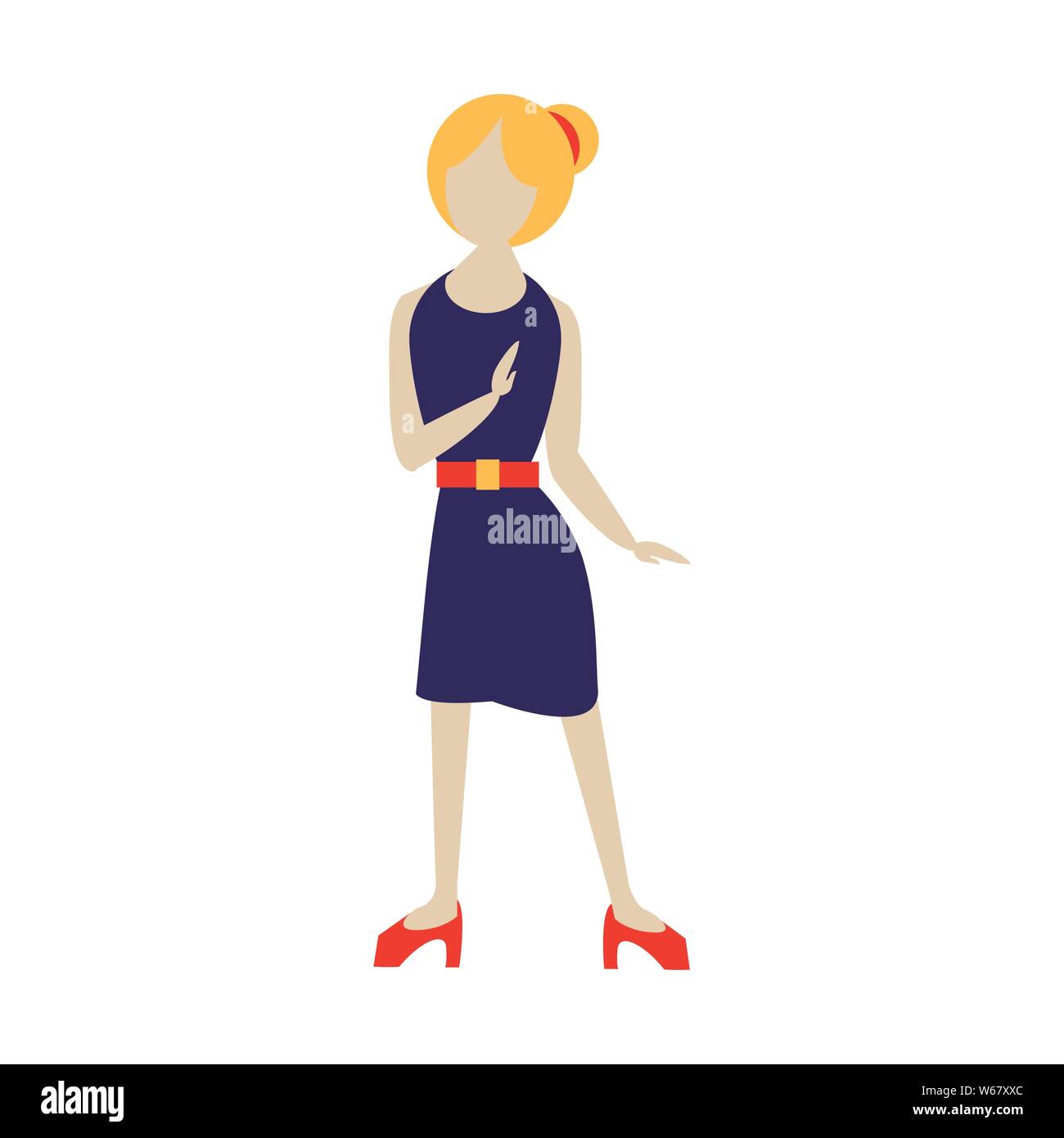 woman young female person cartoon Stock Vector Image & Art - Alamy