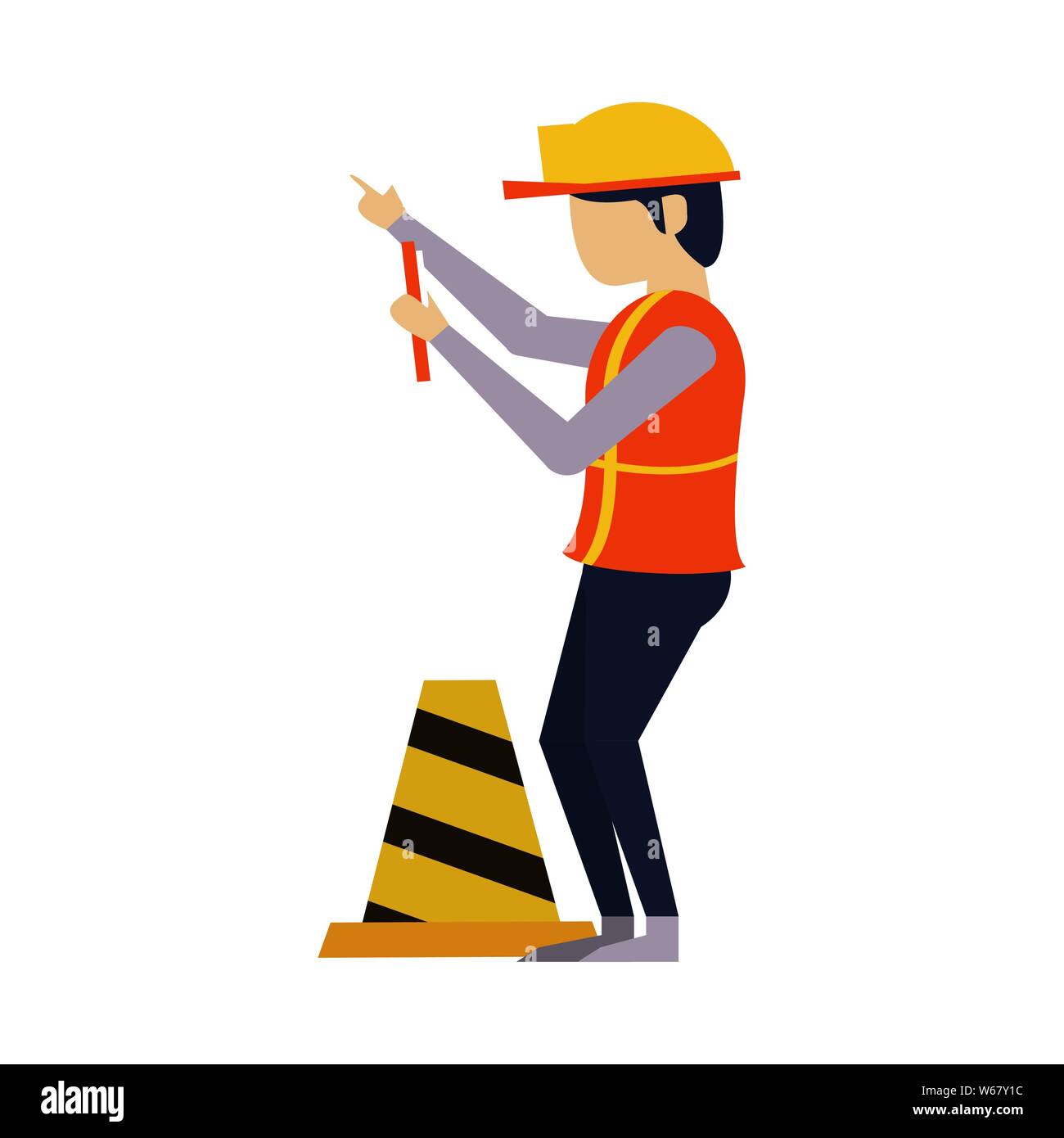 construction architectural engineering work cartoon Stock Vector Image ...