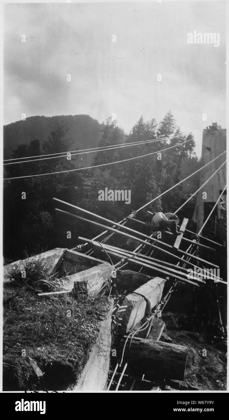 Cable Anchor Suspension Bridge In Stock Photos & Cable Anchor ...