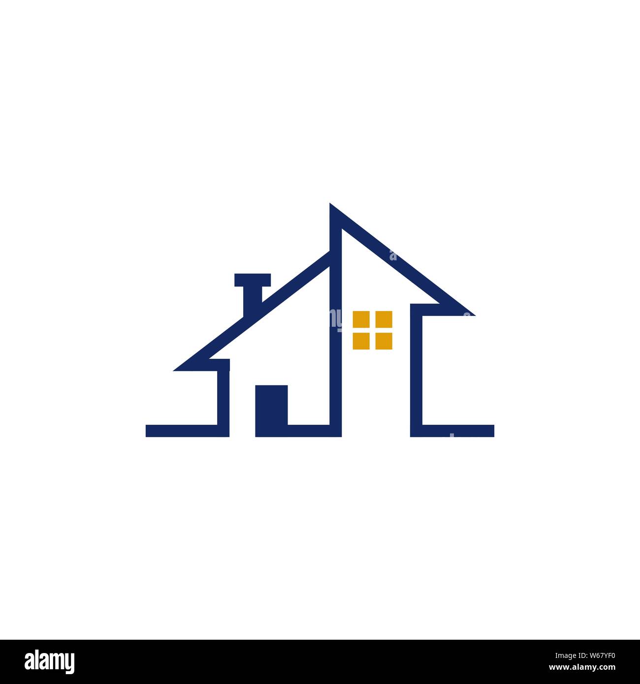 Real Estate Home Property Design Template Vector Stock Vector Image ...