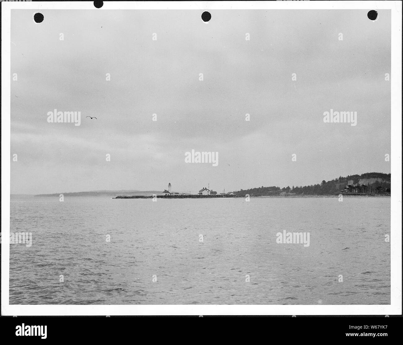 Point Wilson, looking east, May 1945, ca. 1943 - ca. 1953 Stock Photo ...