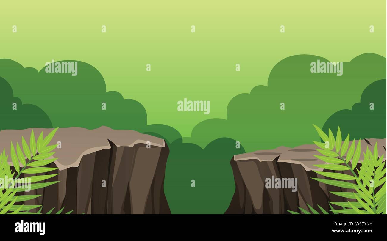 Nature scene landscape template illustration Stock Vector Image & Art ...