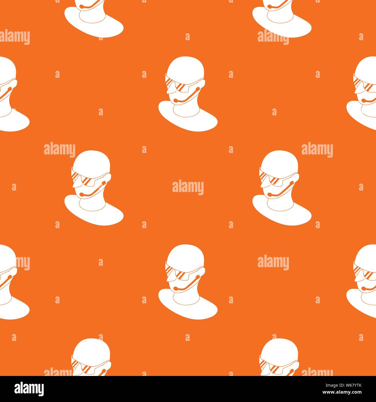 Security man pattern vector orange Stock Vector Image & Art - Alamy
