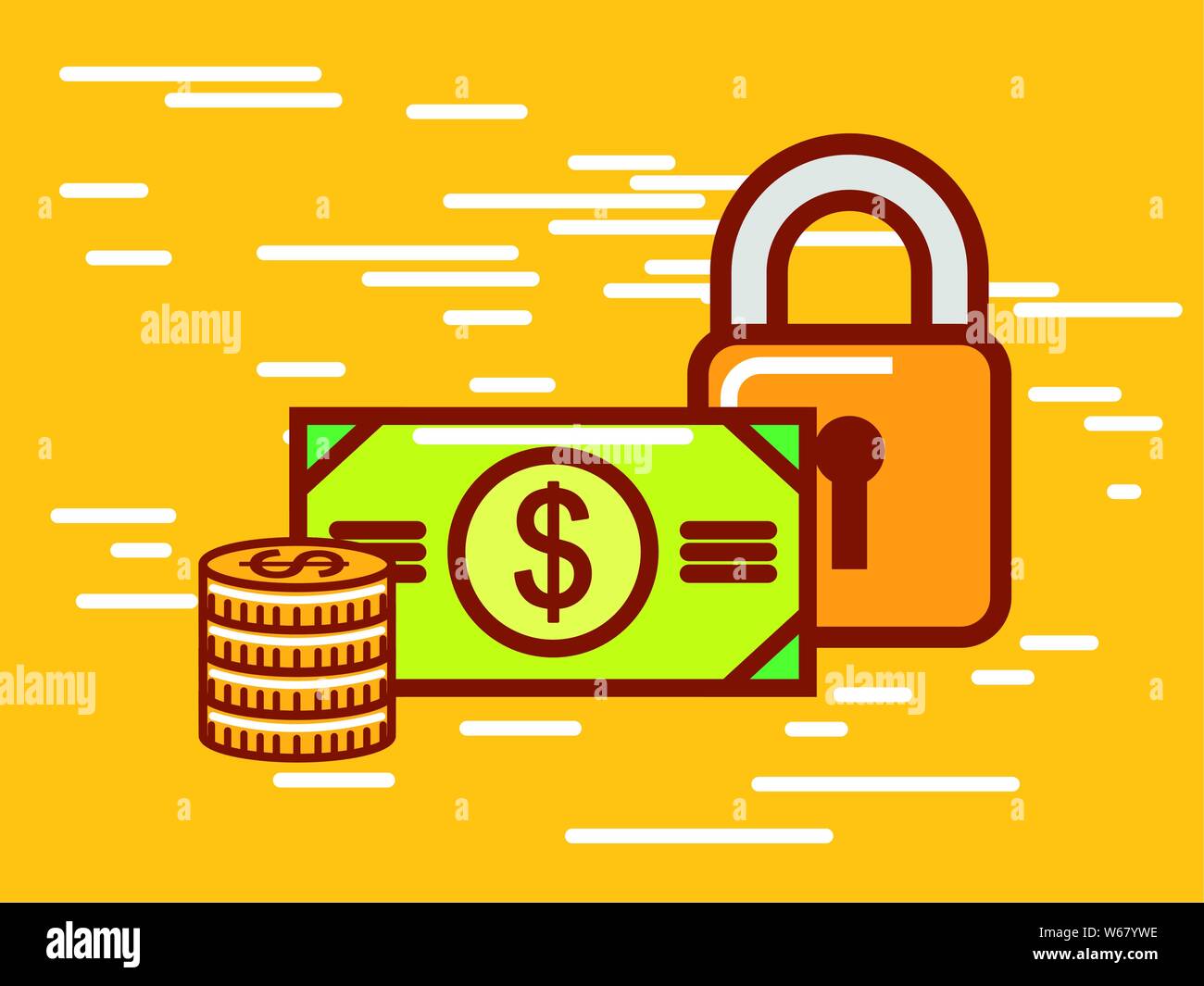 Money icon over yellow background design Stock Vector Image & Art - Alamy