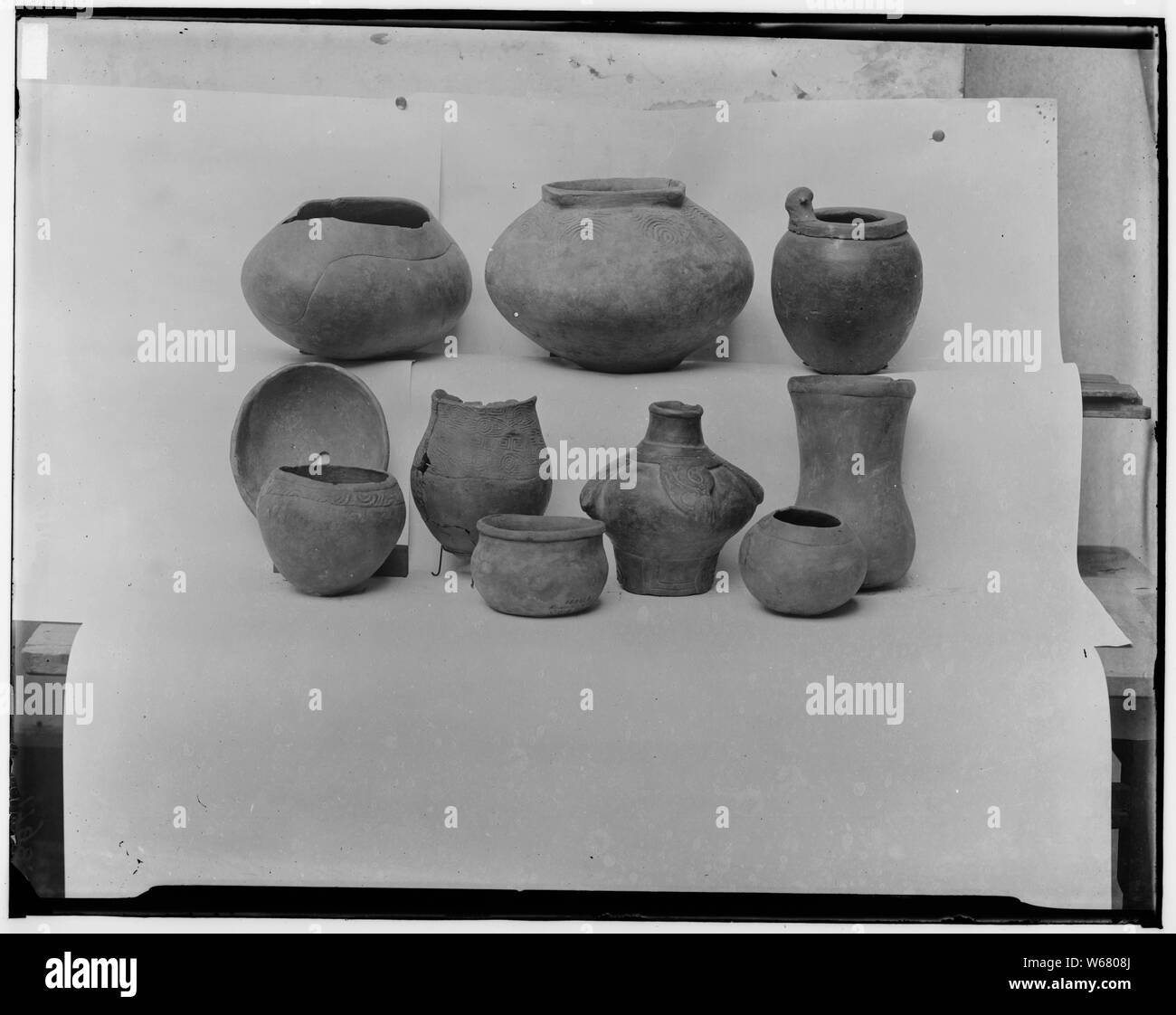 Pottery from mounds Stock Photo - Alamy