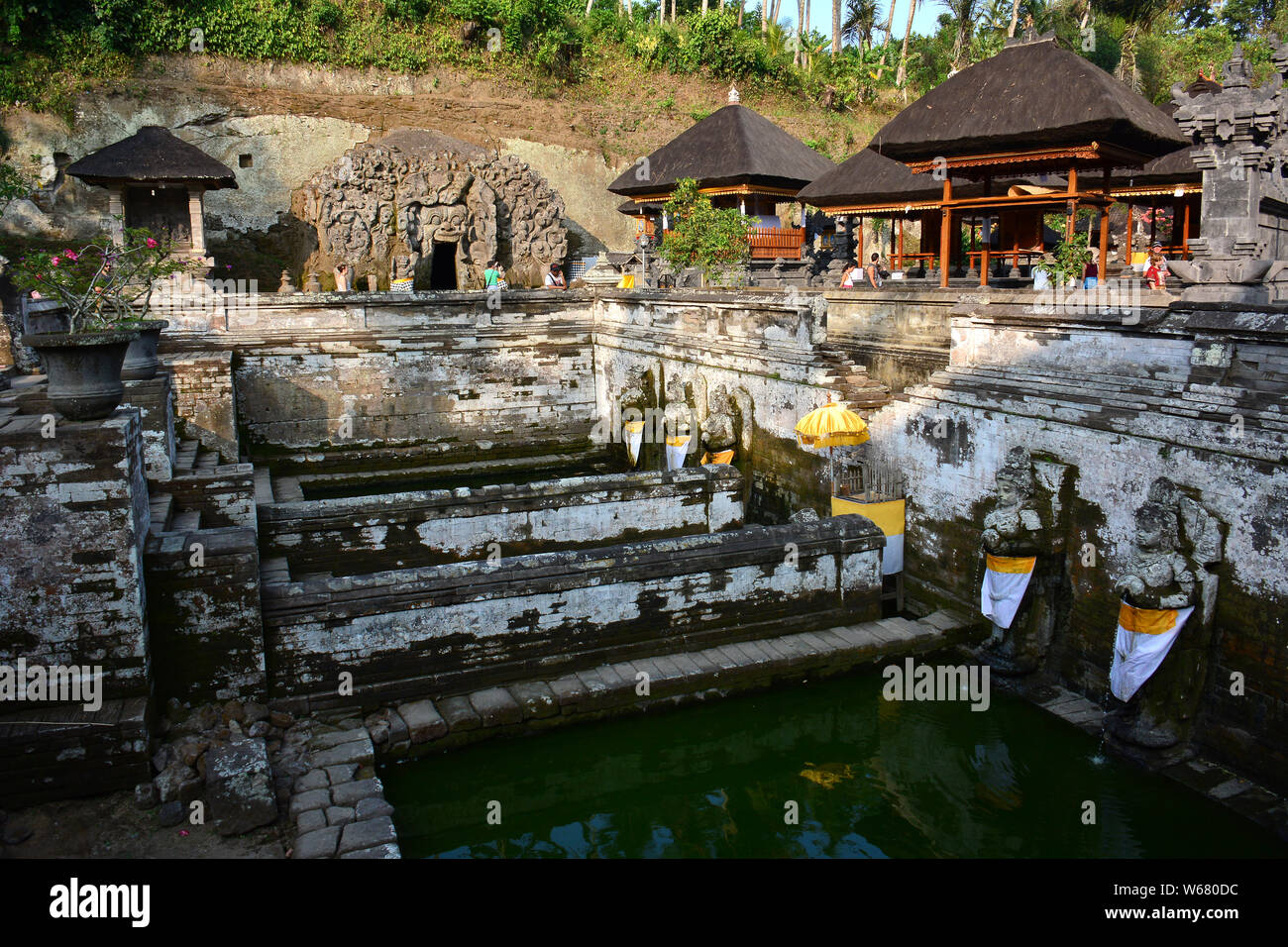 Goa Gajah, or Elephant Cave, is located Ubud, Bali, Indonesia, Asia ...
