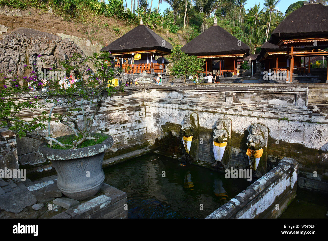 Goa Gajah, or Elephant Cave, is located Ubud, Bali, Indonesia, Asia ...