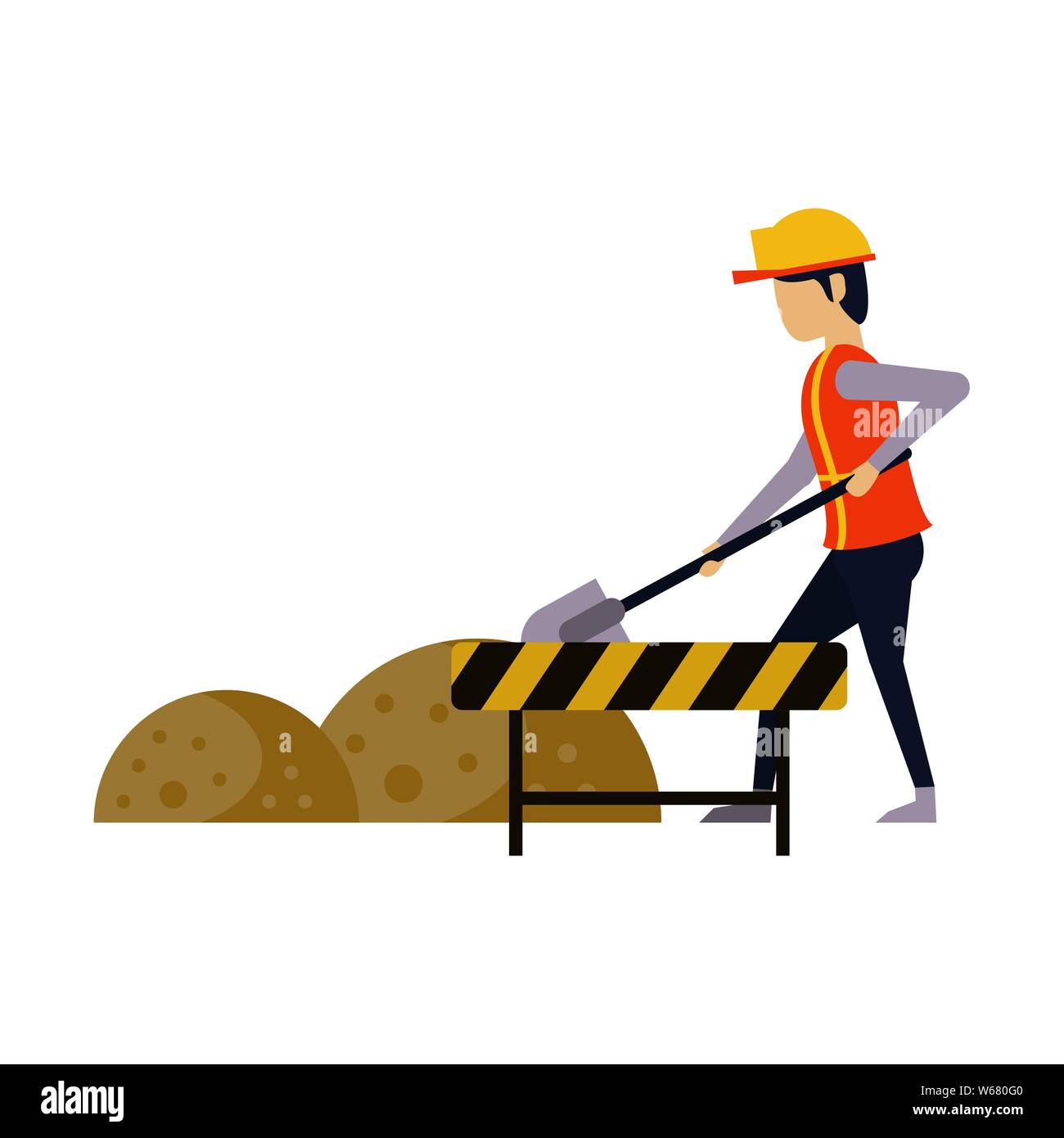 construction architectural engineering work cartoon Stock Vector Image ...
