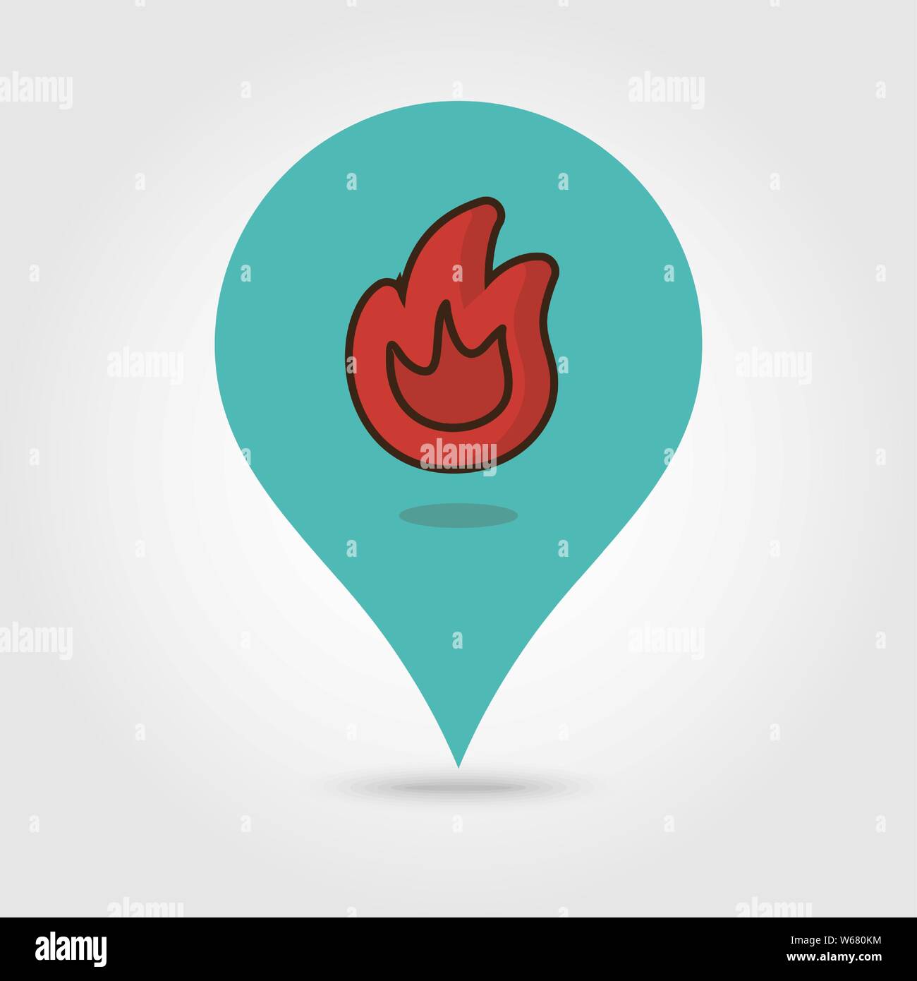 Point to map fire hi-res stock photography and images - Alamy