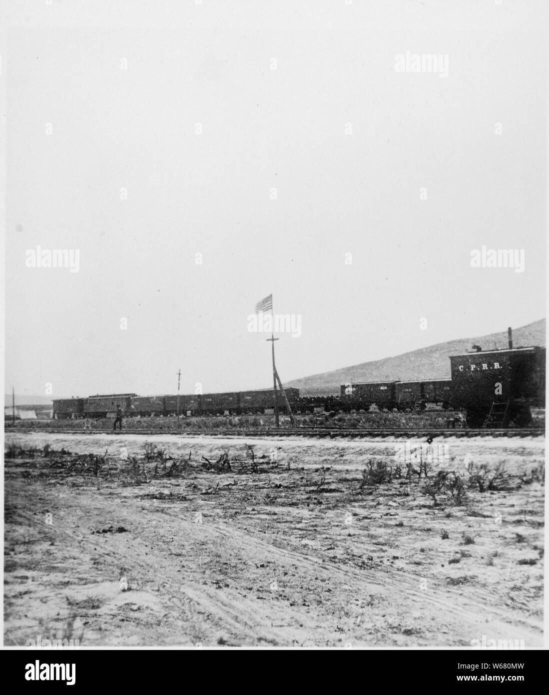 Promontory Point, the spot where the track layers met and laid the last ...