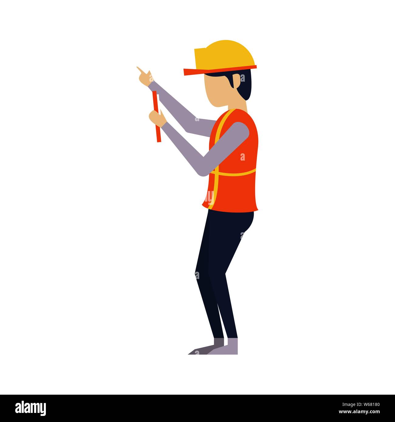 construction architectural engineering work cartoon Stock Vector Image ...