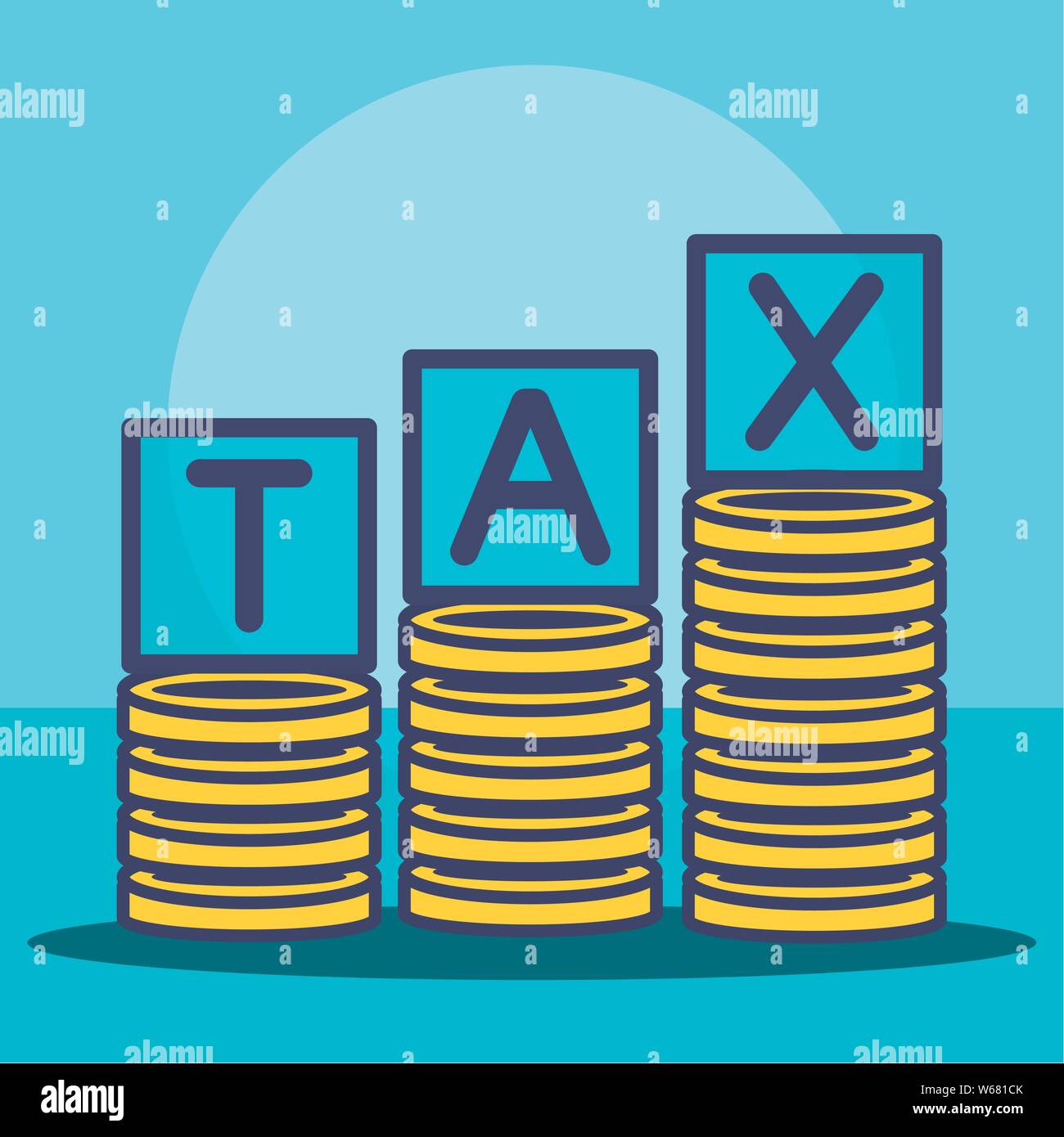 Tax and money symbol vector design Stock Vector Image & Art - Alamy