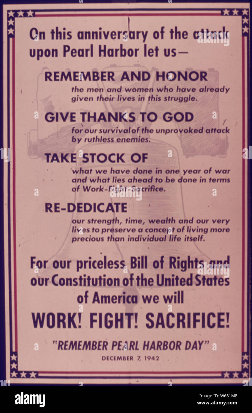 Remember pearl harbor hi-res stock photography and images - Alamy